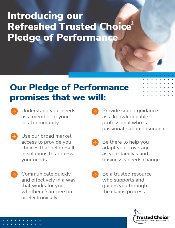 Newsfeed | Trusted Choice Releases New Pledge of Performance